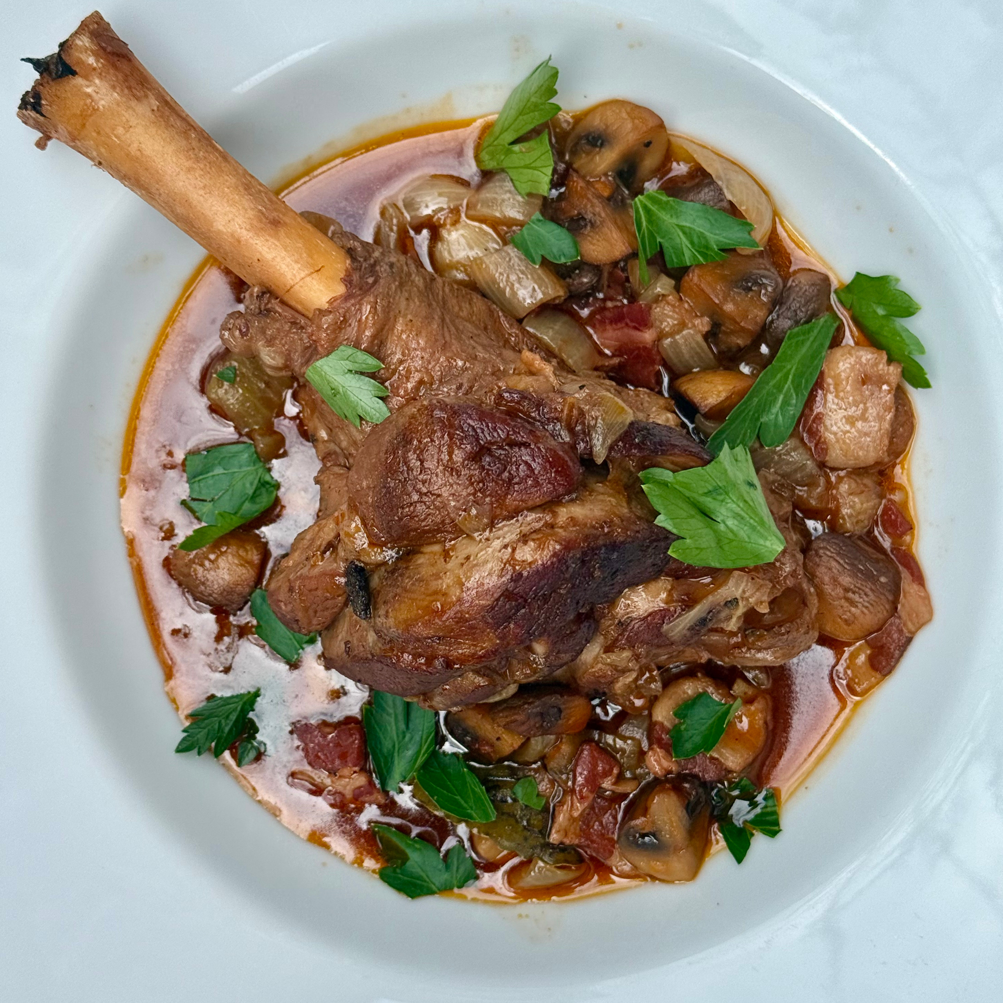 Lamb Shank Bourguignon by Matt Burgess– Provenance Village Butcher Delivery
